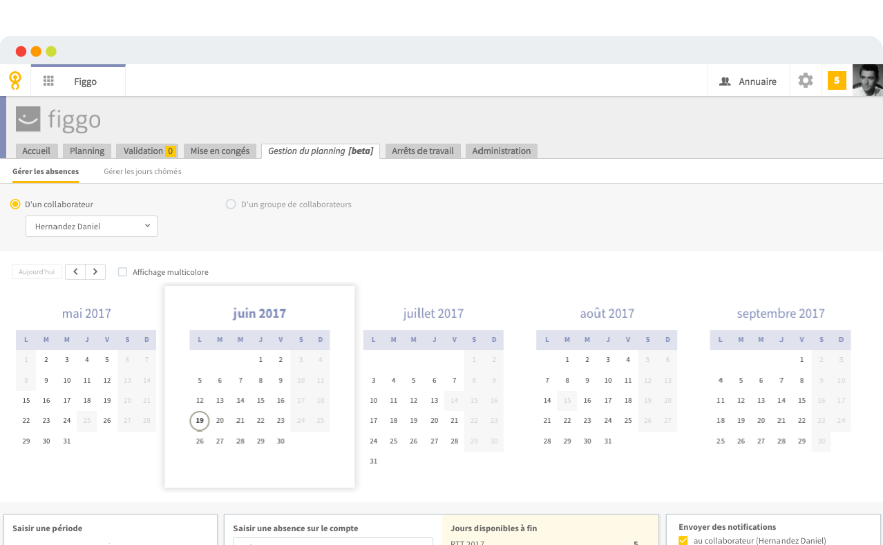 Nouveau module de gestion du planning des collaborateurs pour Figgo ...